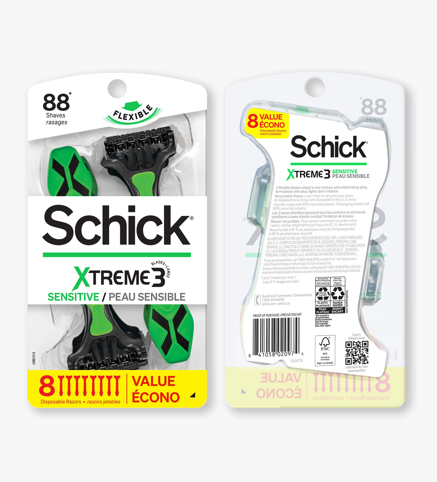 Xtreme® 3 Sensitive Disposable Razor – Schick CA