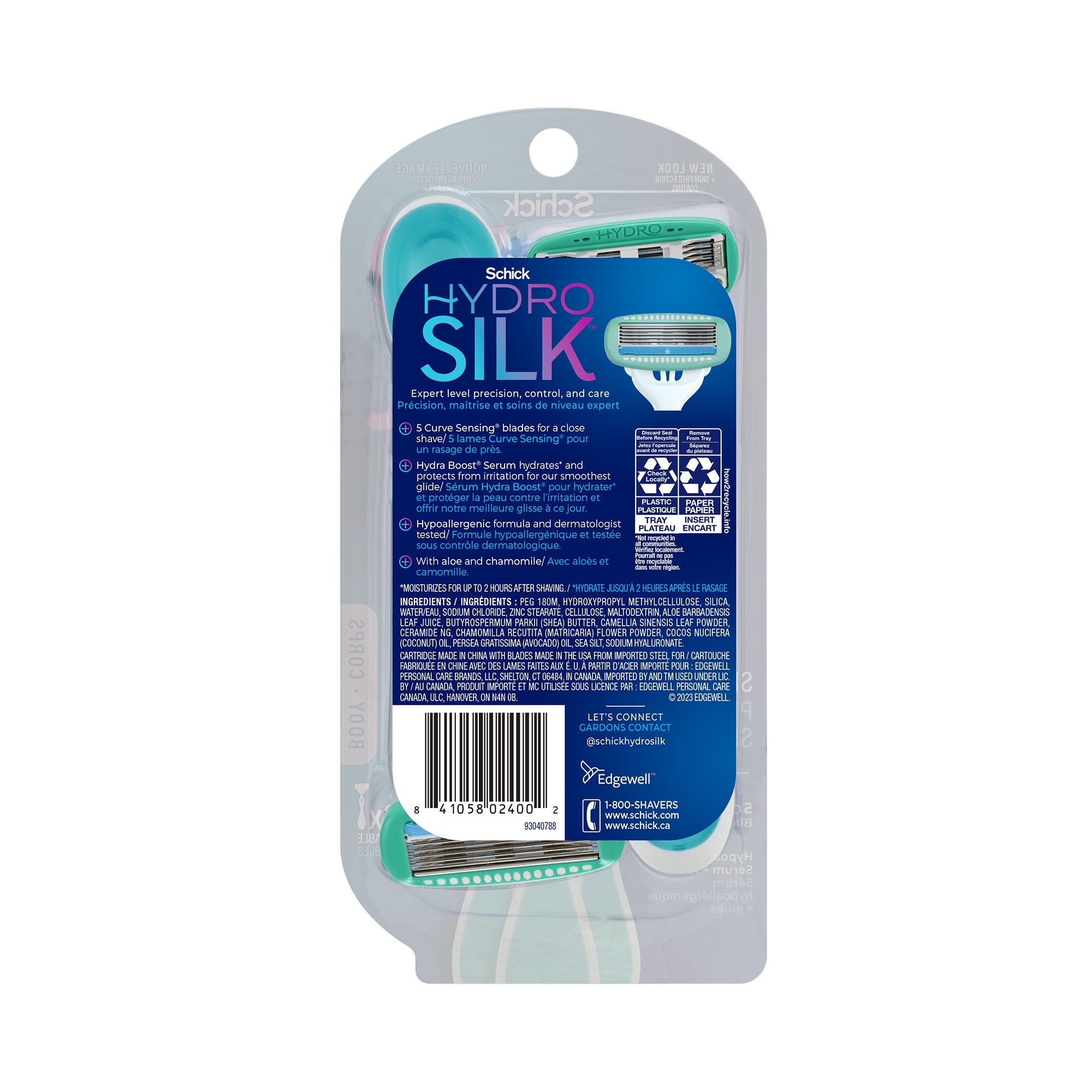 Hydro Silk® 5 Sensitive Care Disposable Razor – Schick CA