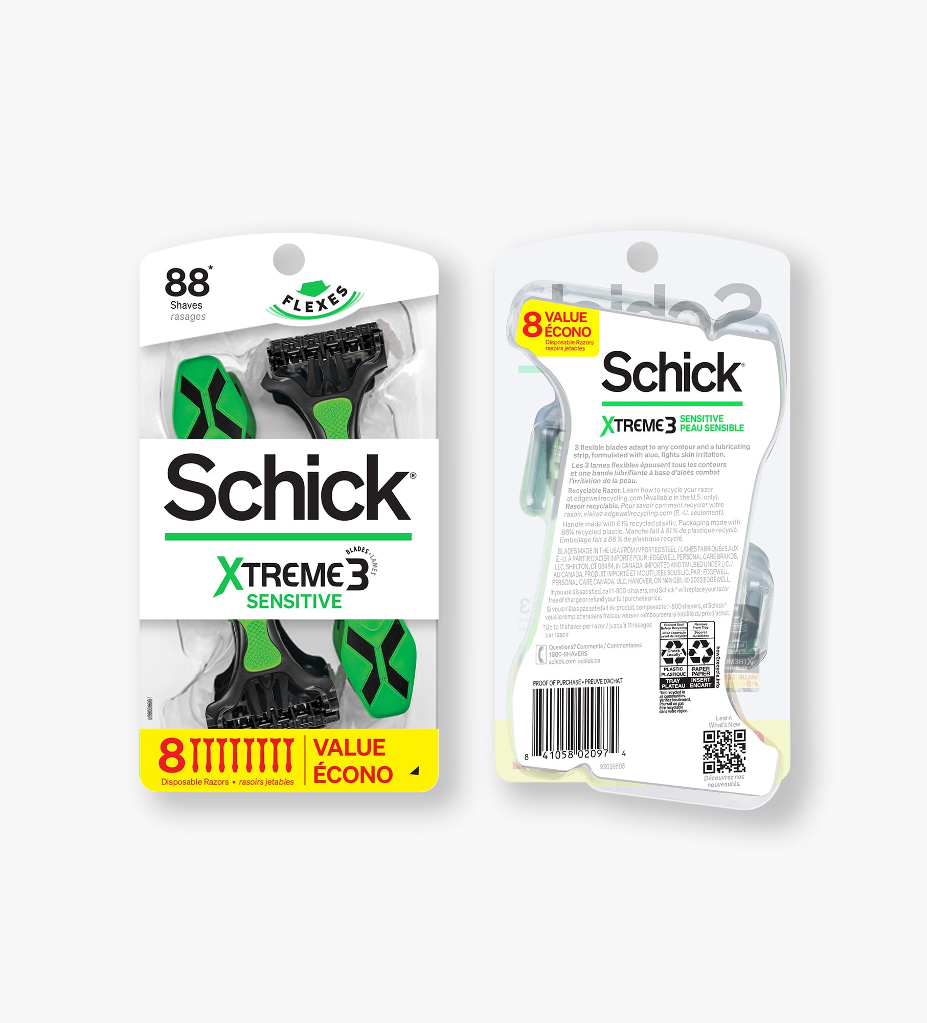 Xtreme® 3 Sensitive Disposable Razor – Schick CA